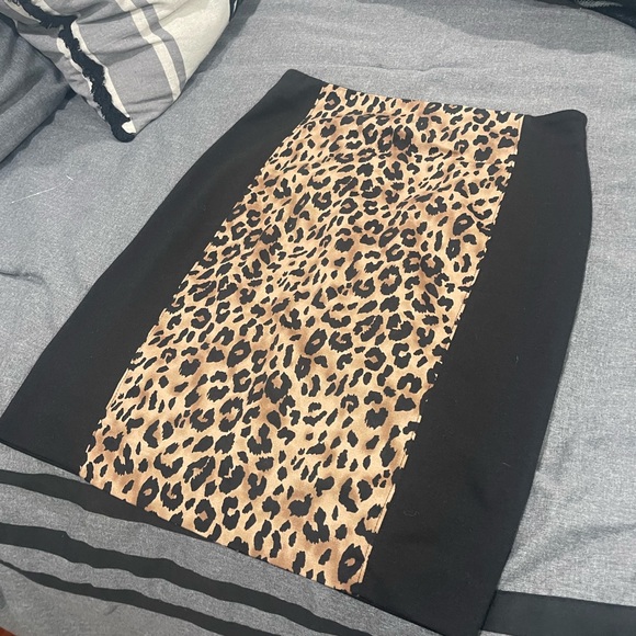 Forever 21 | Skirts | Leopard Block Print Pencil Skirt | Poshmark